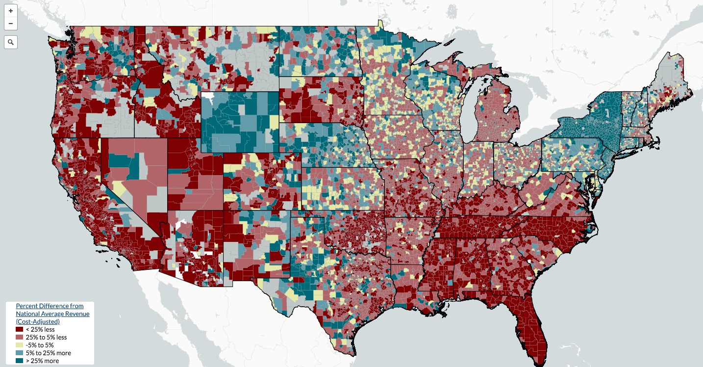 Geospatial Map of Education Disparity 1