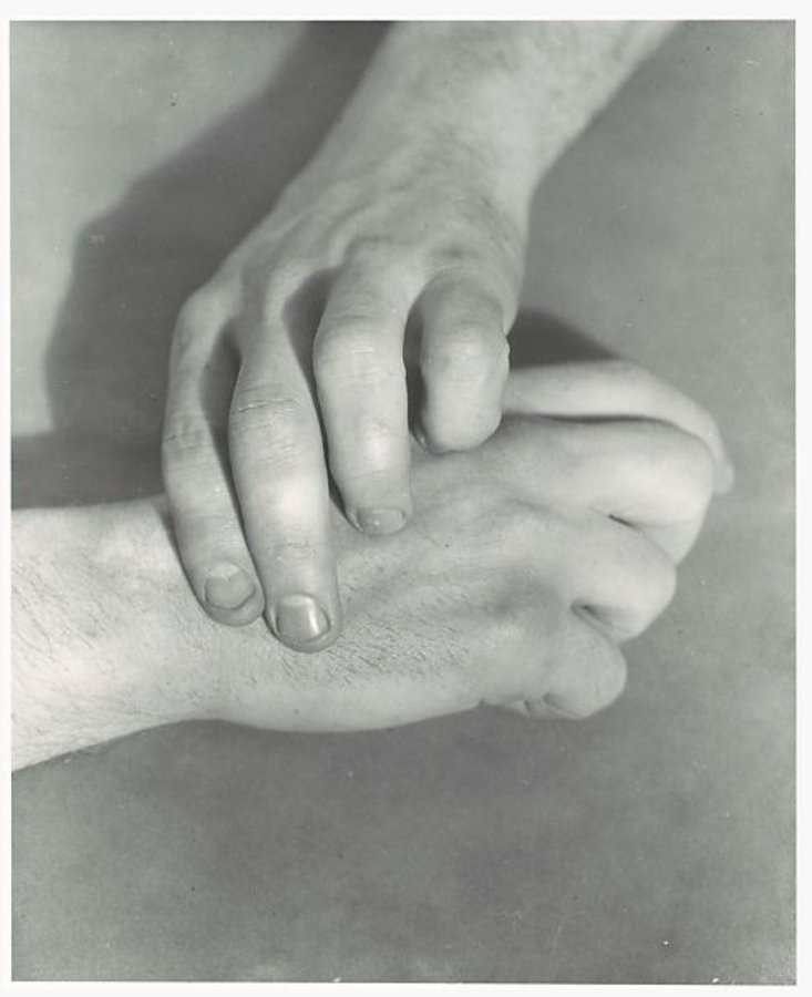 "Hart Crane's Hands" Photographed by Walker Evans