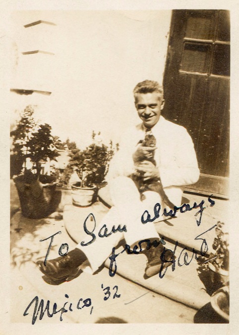 Photograph of Hart Crane Inscribed to Sam [Loveman]